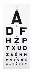 Buy 10627 - Snellen Chart Online - Medicare Surgicals