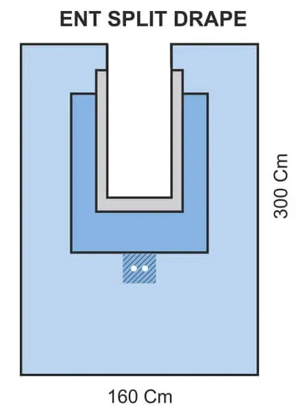 ENT Split Drape - Careon Healthcare Solutions Pvt. Ltd. | Medzell