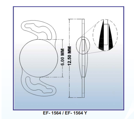 EF 1564 - Hydrophilic Acrylic Square Edge With Slit - Intraocular ...
