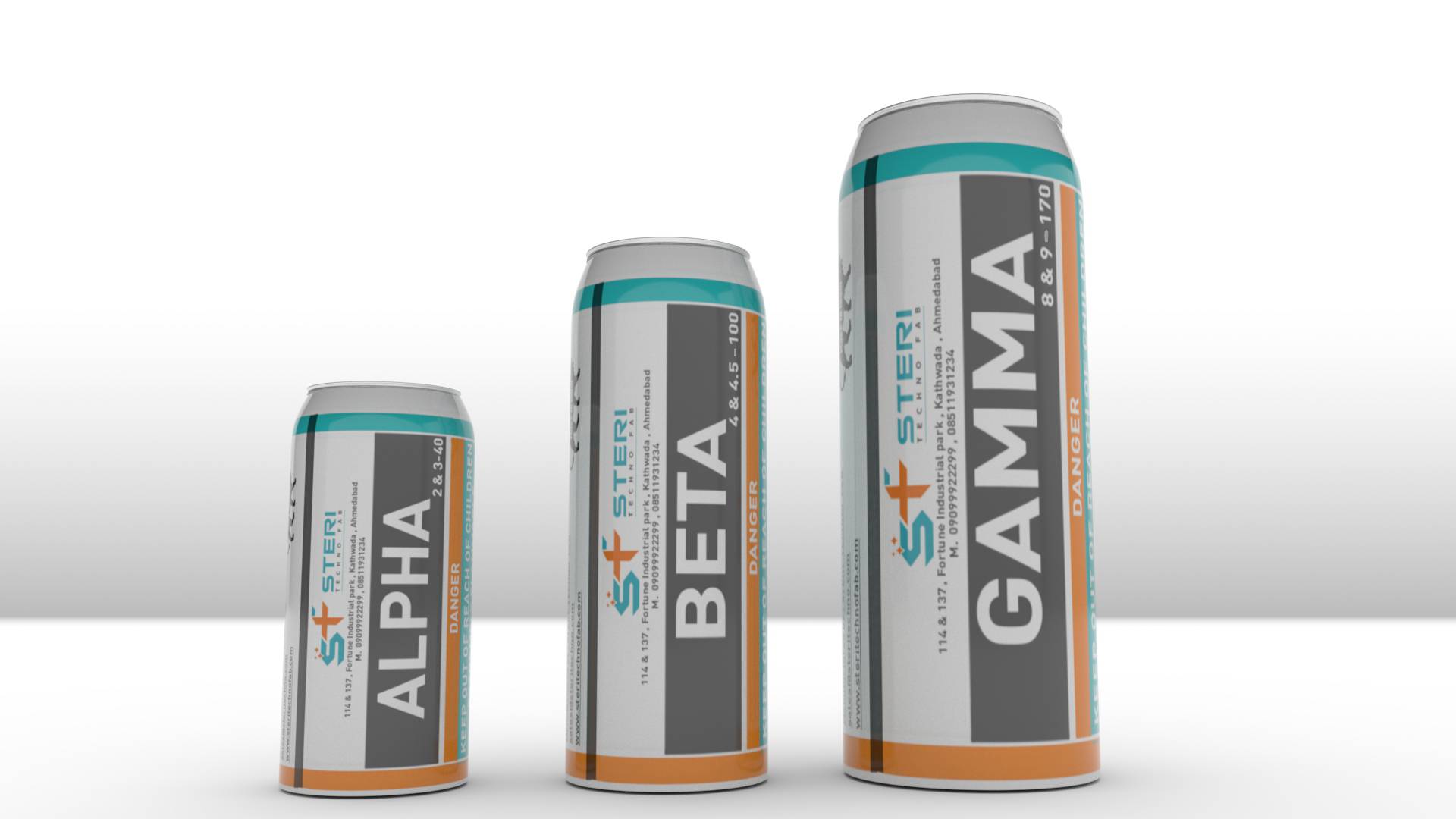 ETO Gas Cartridge - Medical Gas Containers - Steri Techno Fab | Medzell