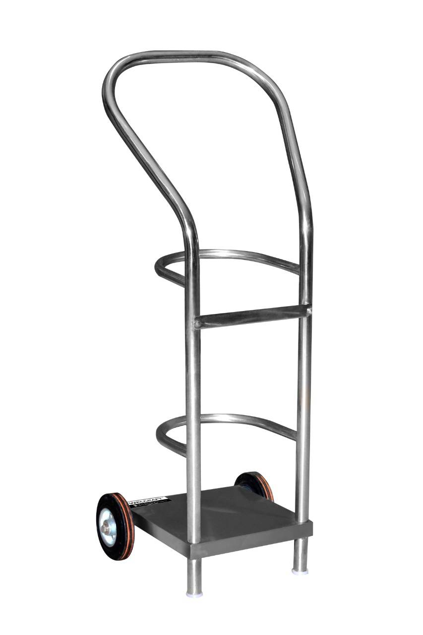 Oxygen Cylinder Trolley Small SS - Welcraft Healthcare Pvt. Ltd. | Medzell