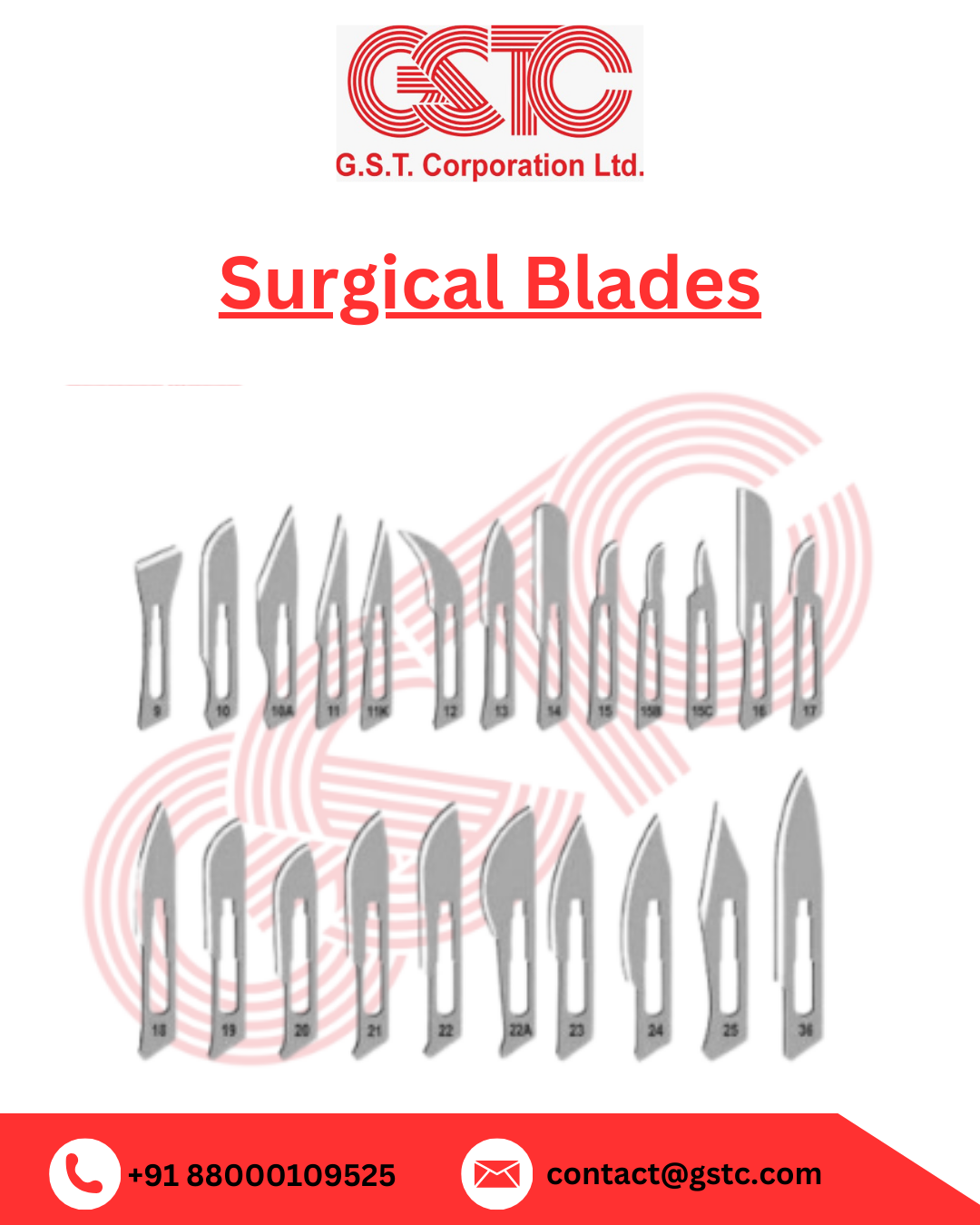 Surgical Blade - Medical Blades - GST Corporation Limited | Medzell