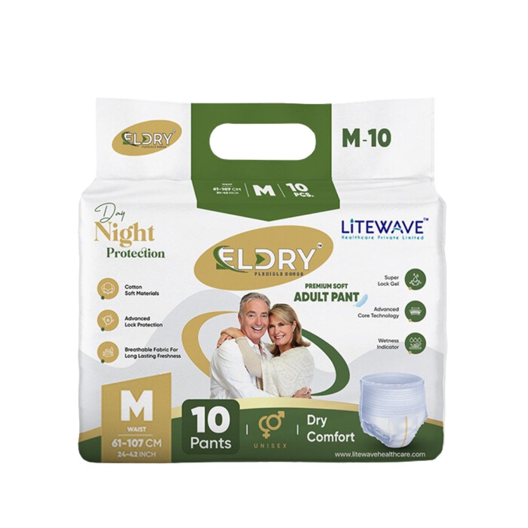 ELDRY Premium Soft Adult Pant Style Diaper - Buy Online