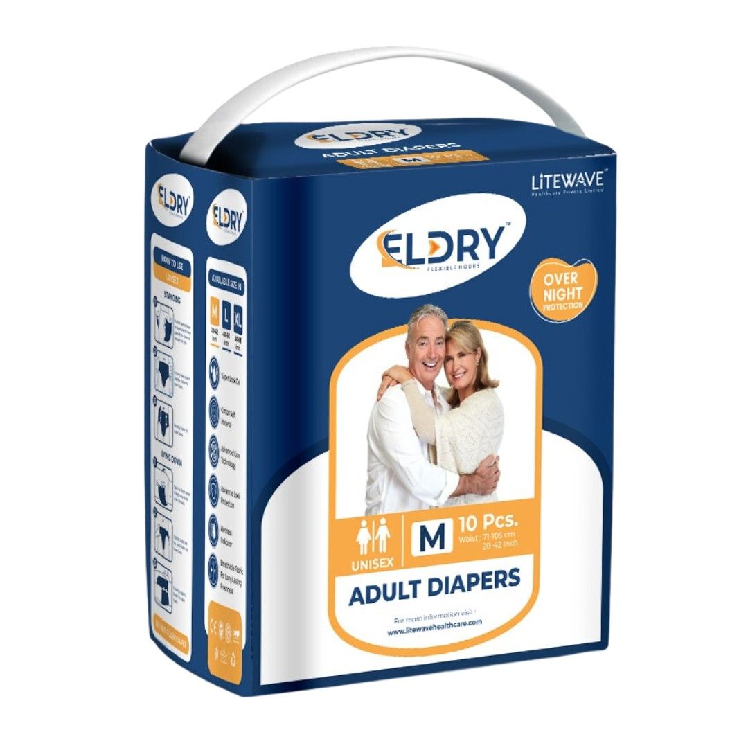 ELDRY Adult Diaper - Tape Style | Buy Diapers Online