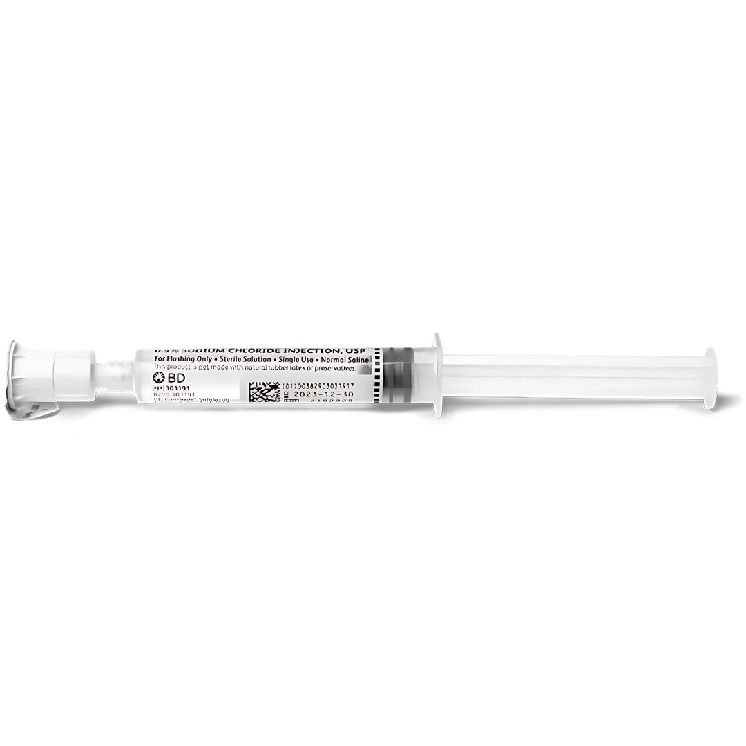 BD PosiFlush™ SafeScrub Prefilled Saline Syringe - luer lock disposable ...
