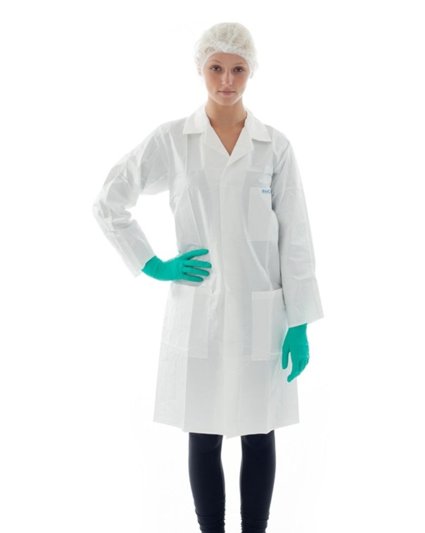 BioClean-D™ Sterile S-BDLC Lab Coat - Unisex Polypropylene Lab Coat ...