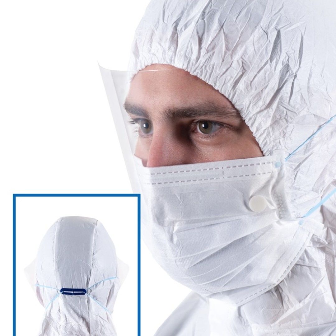BioClean™ Clearview Sterile Looped Visor Facemask VFM210-L - disposable ...