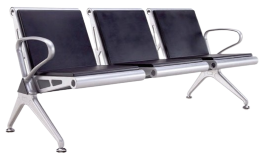 Hospital Waiting Chair LM-E2 | 3 Seat With PU | LIFE MEDICAL SYSTEMS India