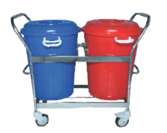 TMS-4012 S.S. Linen Trolley Double - Times Medicare Systems | Medzell