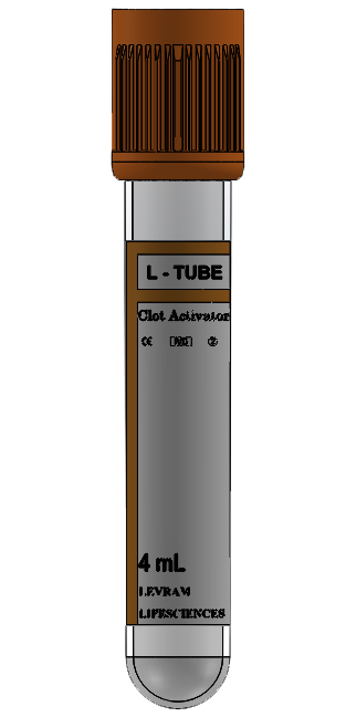 L-TUBE Double Cap Clot Activator - Blood Collection Tubes - Levram ...
