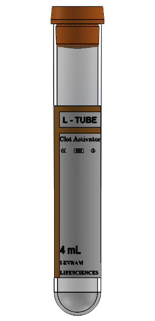L-TUBE Single Cap Clot Activator - Blood Collection Tubes - Levram ...