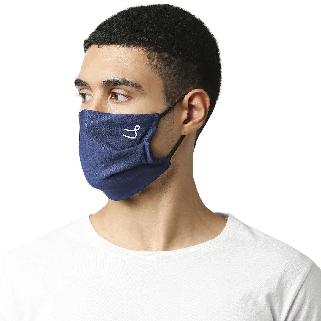 Covid Killer Moisture Wick Surgical Mask (Navy) - Reusable Face Mask ...