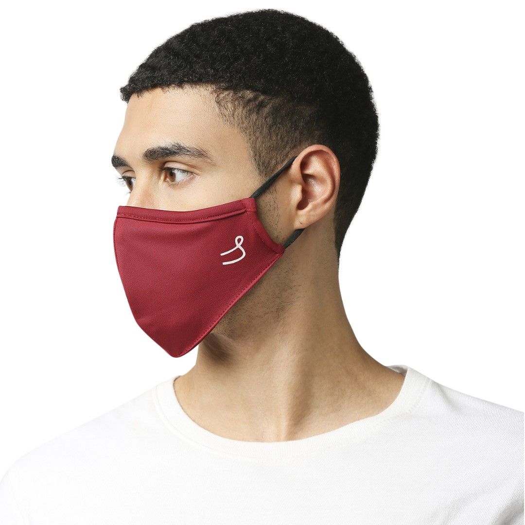 Covid Killer Reusable Mask (Burgundy) - Reusable Face Mask | Thermaissance.