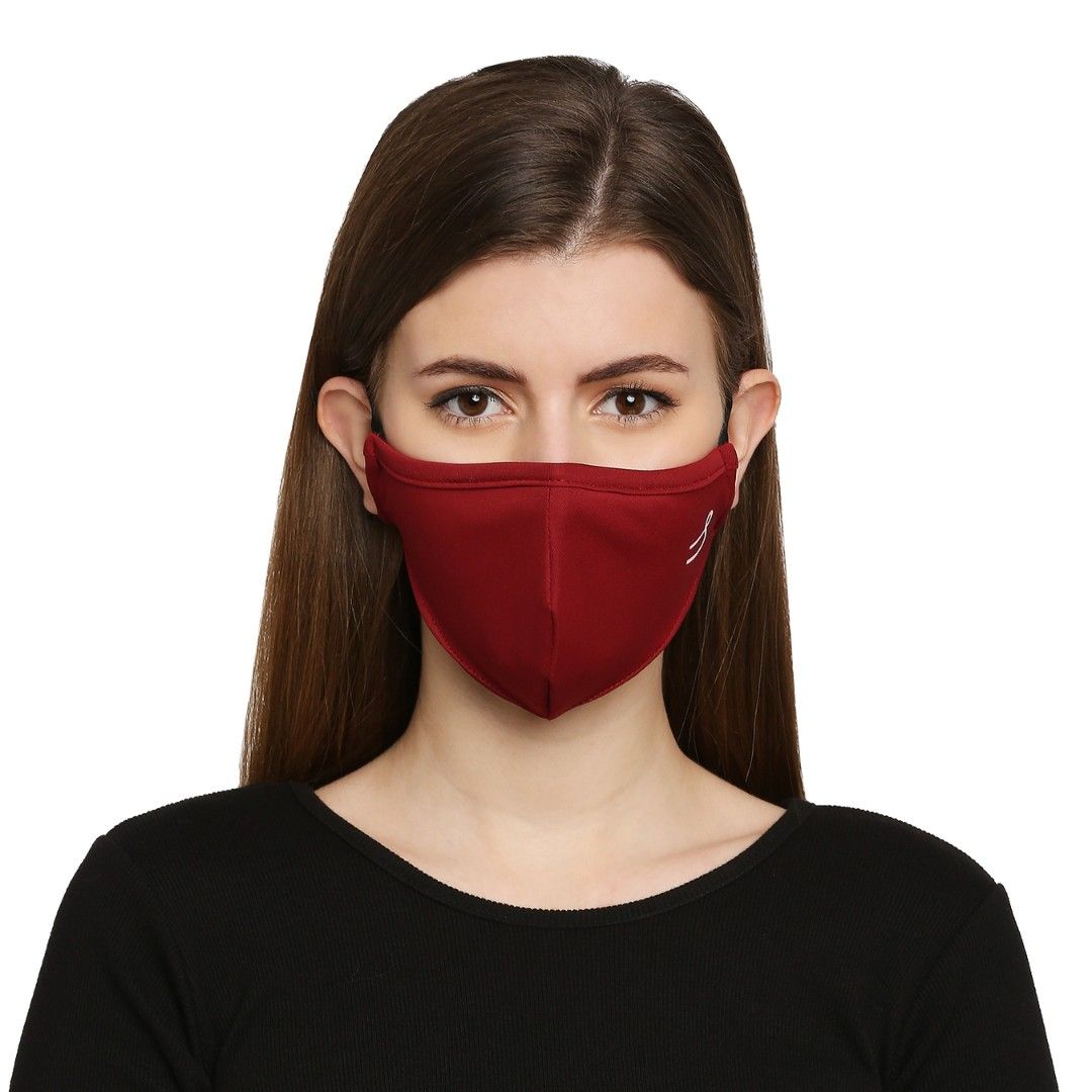 Covid Killer Reusable Mask (Burgundy) - Reusable Face Mask | Thermaissance.