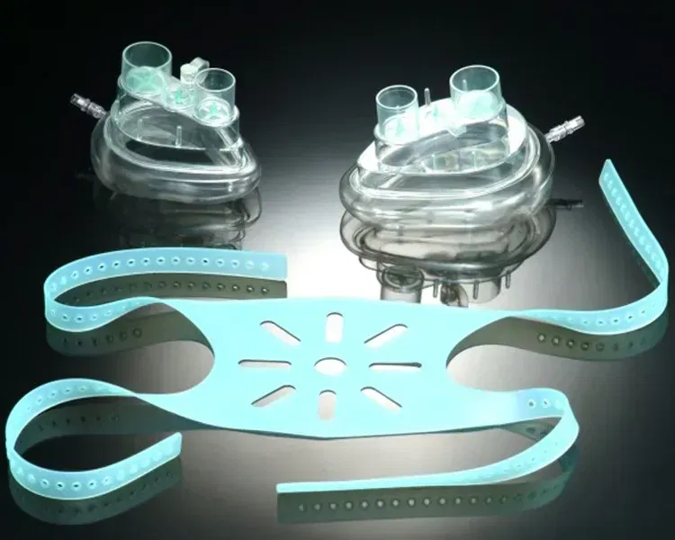 CPAP Double Port Mask With Silicon Head Harness - ONTEX Medical Devices ...