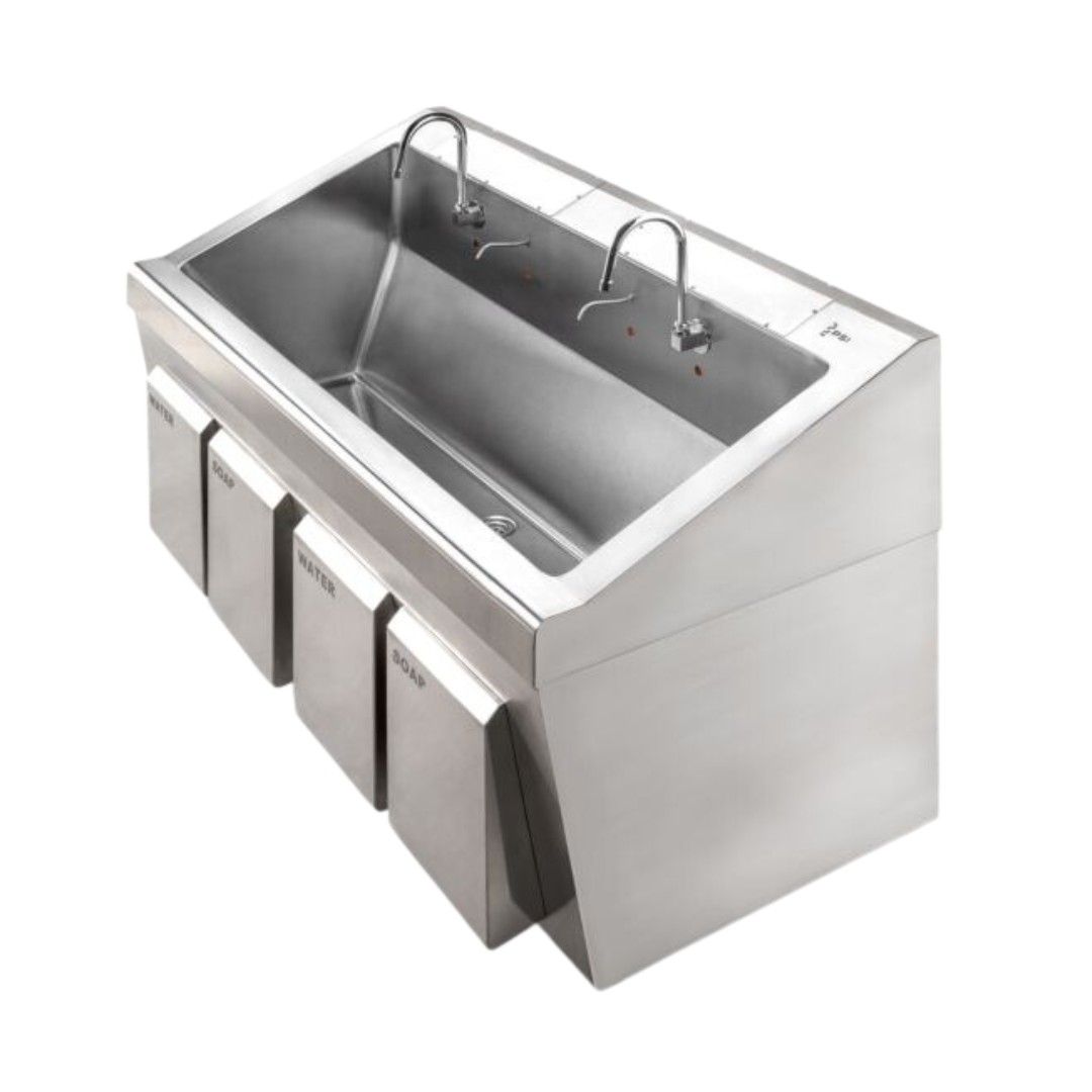 CSSD Scrub Sink Double Station - Palakkad Surgical Industries Pvt. Ltd