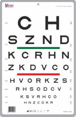 DP-5009 Traditional Sloan Optotype Eye Chart | Kashmir Surgicals