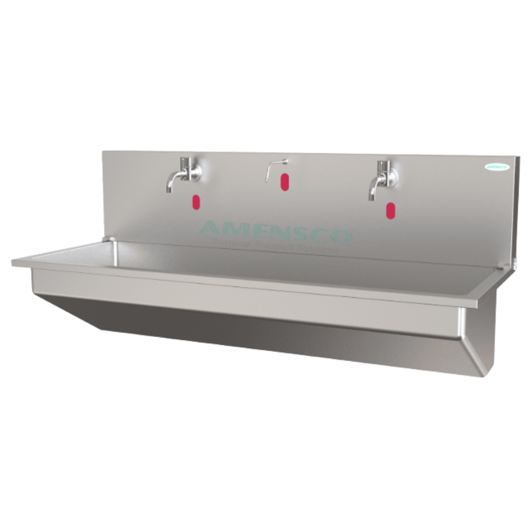 DSAL 200 V1 Elbow and Sensor Scrub Sink - AMENSCO