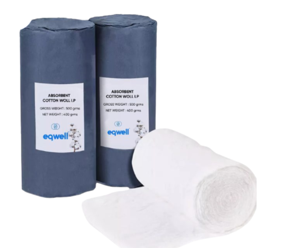 Eqwell Medical Absorbent Cotton Roll - Ambika Traders