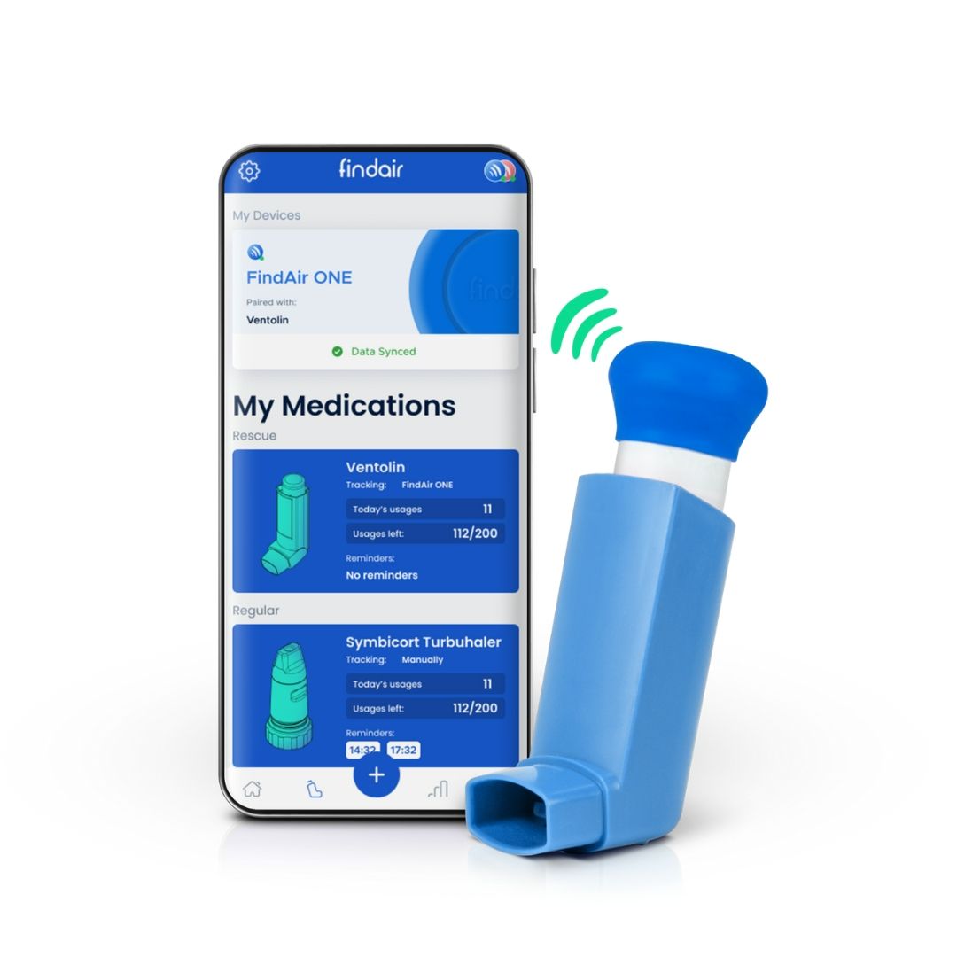 FindAir ONE for pMDI - Smart Inhaler Sensor for Accurate Medication ...