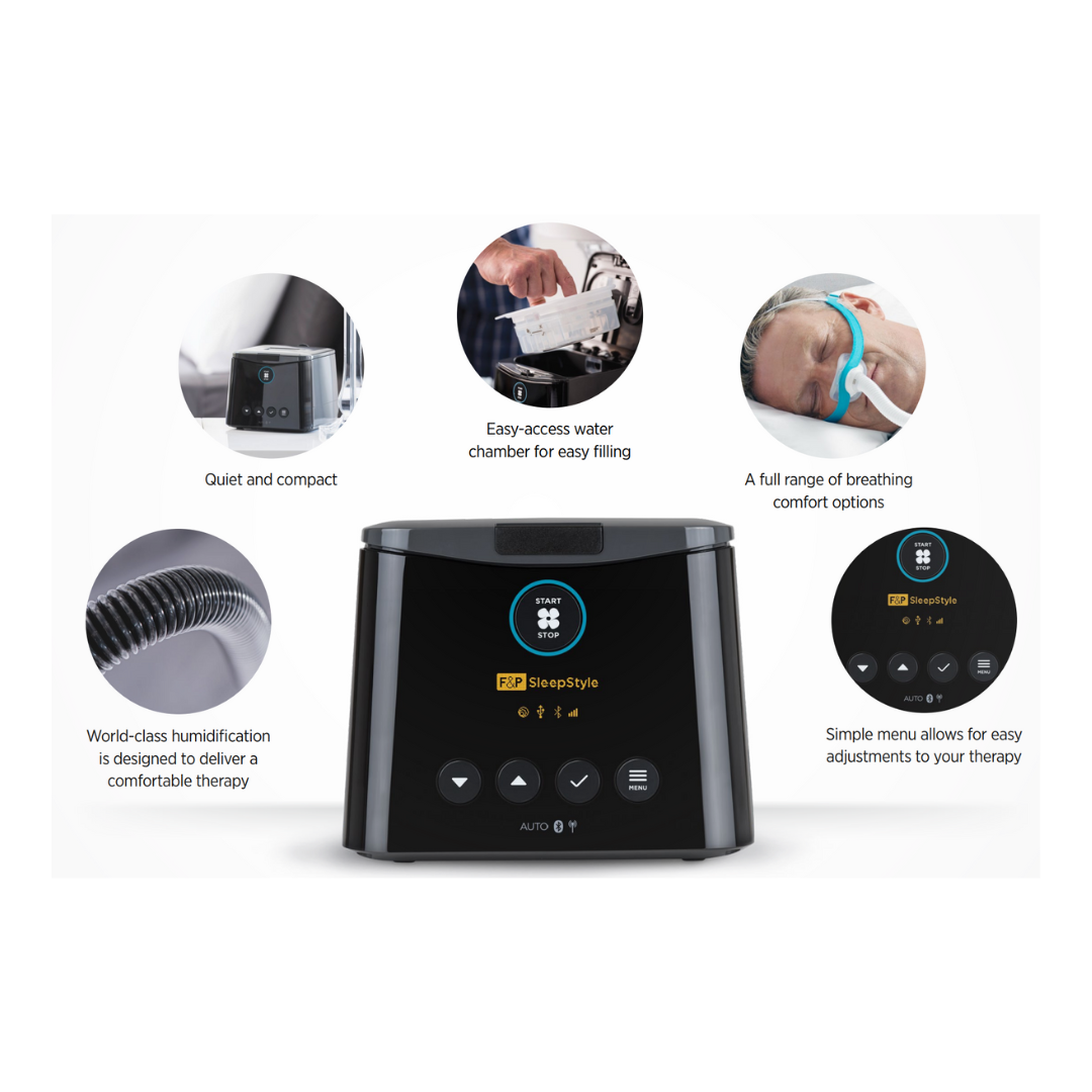 F&P SleepStyle™ Auto CPAP machine - cpap machine with humidifier ...