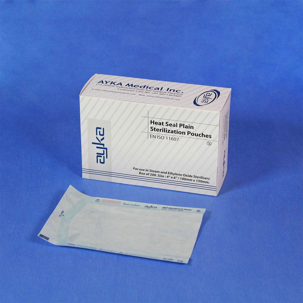 Heat Seal Plain Pouches - Sterilization Packaging Accessories - Ayka ...