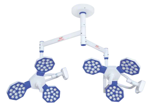 Hex 3+3 Twin - Ceiling Mounted LED Surgical Lights | Balaji Surgical