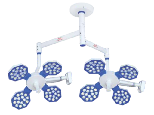 HEX 4 + 4 Twin - Ceiling Mounted LED Surgical Lights | Balaji Surgical
