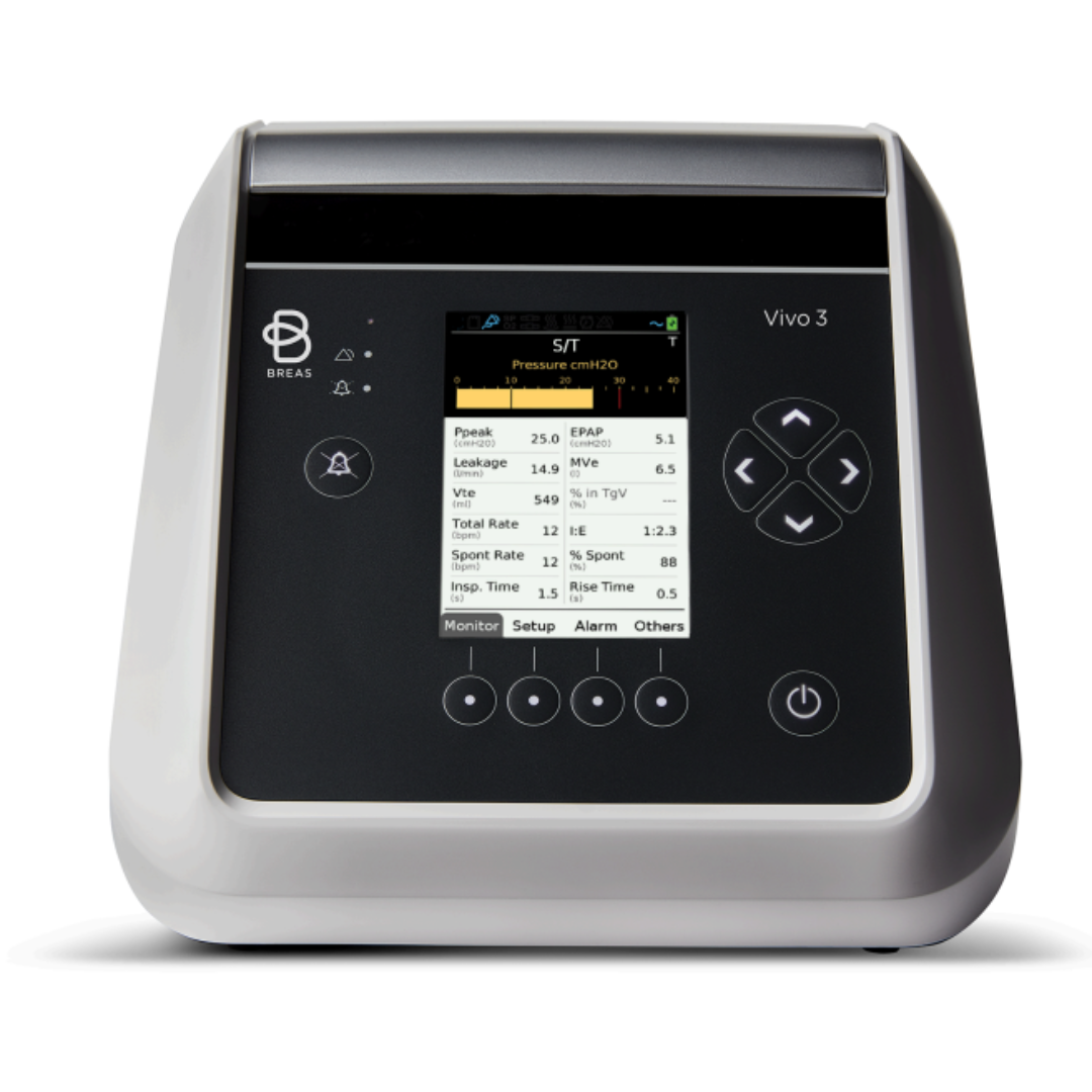 Vivo 3 – Bi-Level Ventilator with HFNT | Breas Medical