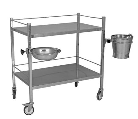 Stainless Steel Dressing Trolley | Indtech Healthcare Pvt. Ltd.