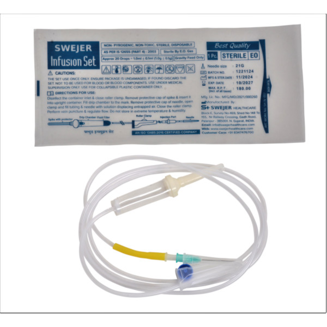 Nishi Medcare: I.V. Infusion Set with Gravity Tubing & Normal Flow ...