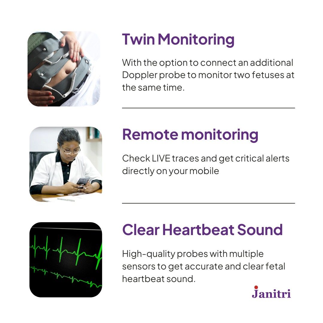 Janitri Keyar DT Max Fetal Monitor Doppler Set | Medzell