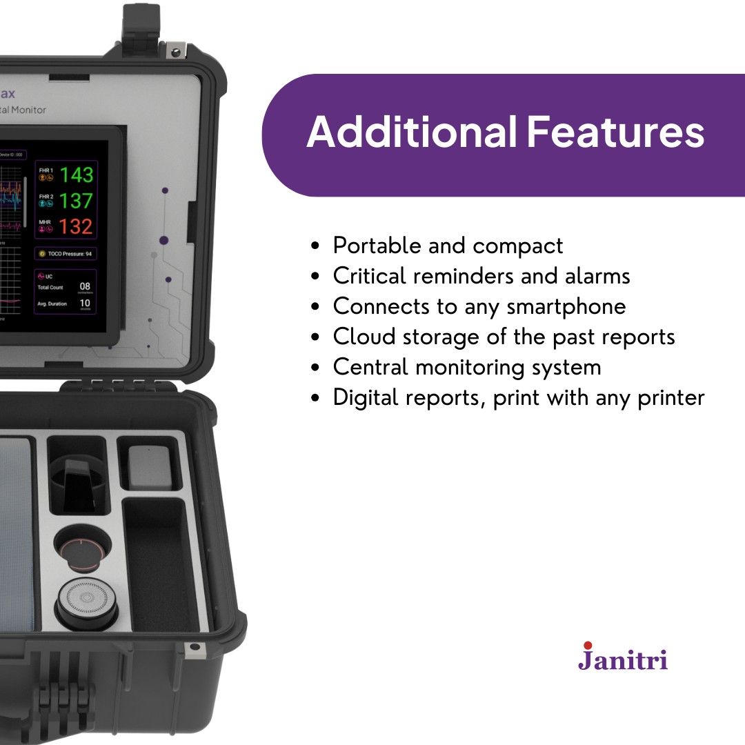 Janitri Keyar DT Max Fetal Monitor Doppler Set | Medzell