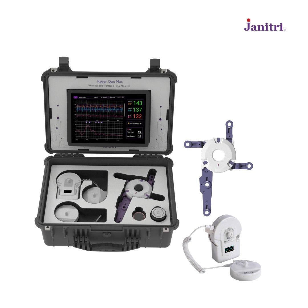 Janitri Keyar Duo Max | Wireless Fetal Monitor Set - Medzell