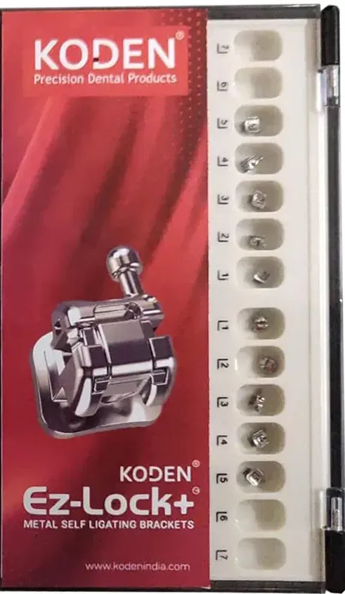 KODEN Ez-Lock+ Self Ligating Bracket - Advanced Metal Brackets | Kck ...