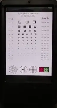 ASF LED Mini Near Vision Chart - A.S.F. Universal | Medzell