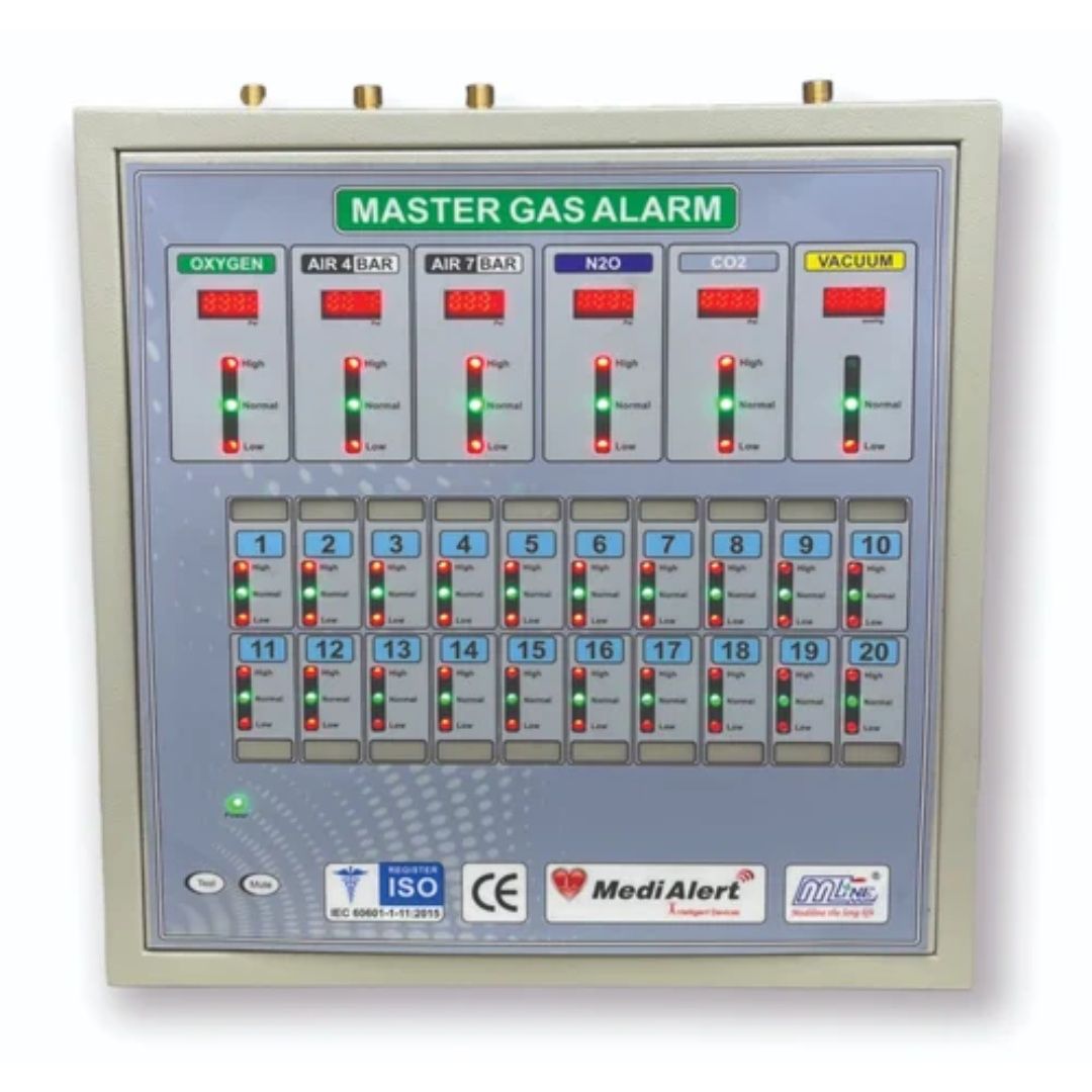 Master Gas Alarm LCD Touch Screen - Oxygen Medical Gas Monitor