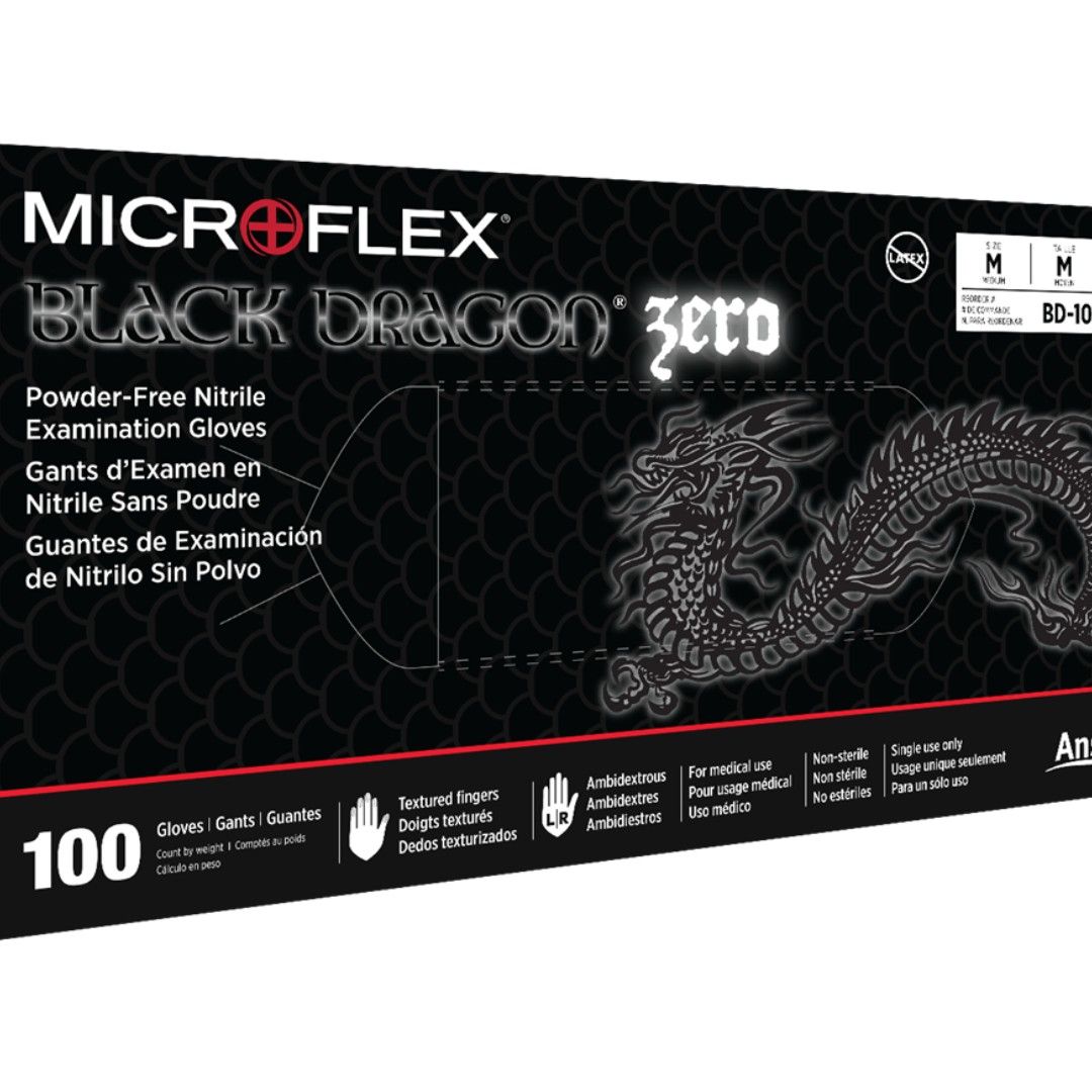 MICROFLEX® Black Dragon® Zero BD-100N - disposable nitrile medical ...