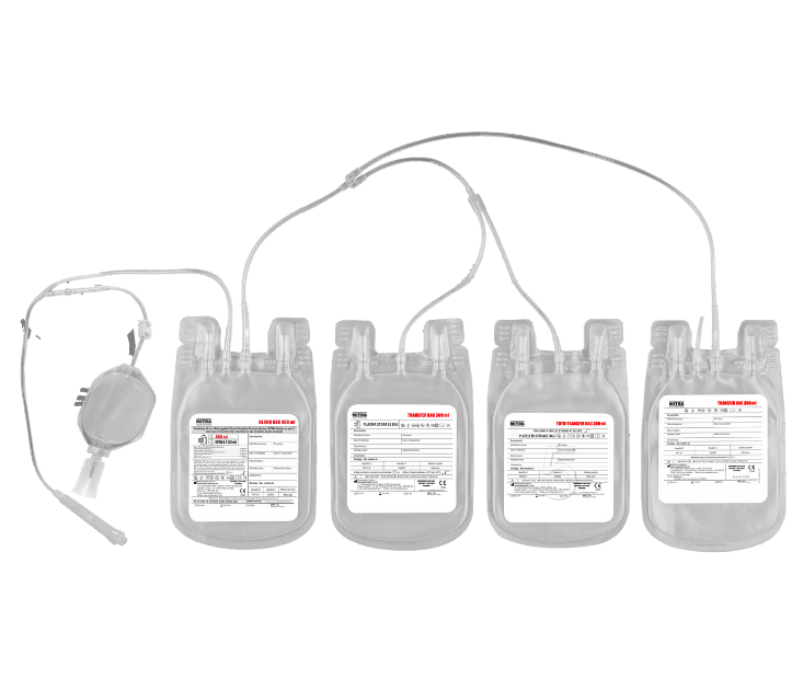 Mitra Quadruple Blood Bag With Whole Blood Filter - Mitra Industries ...
