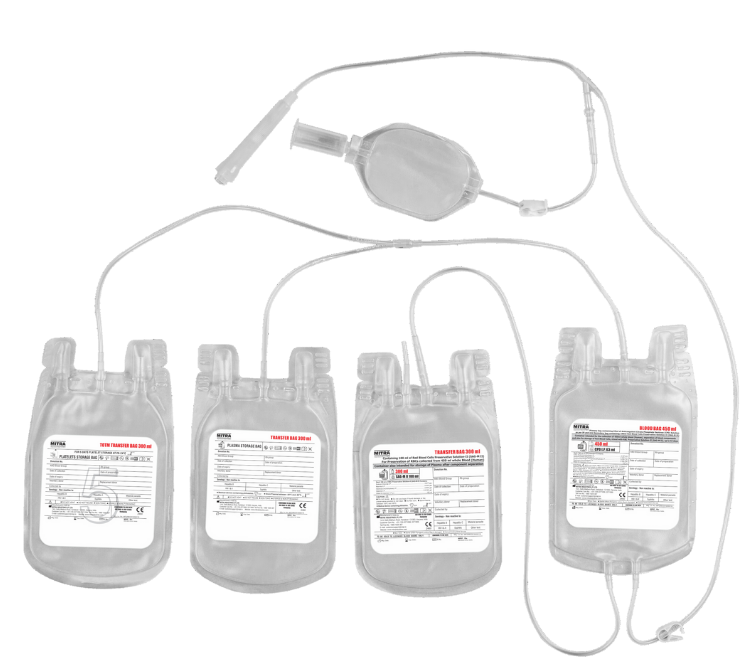 Mitra Quadruple Top & Bottom Blood Bag System - Mitra Industries ...