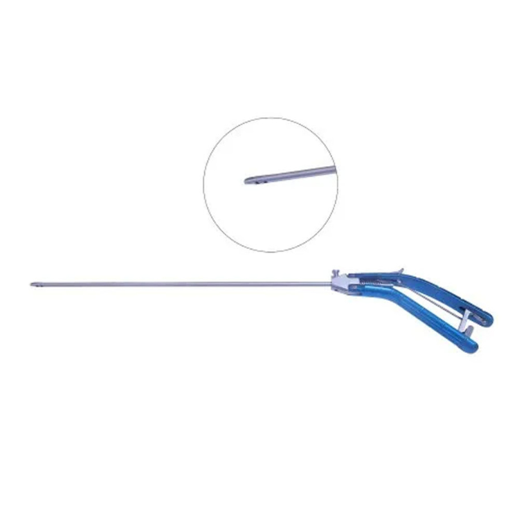 Curved Needle Holder w/ Blue Handle by Kara Mediclust Pvt Ltd | Medzell