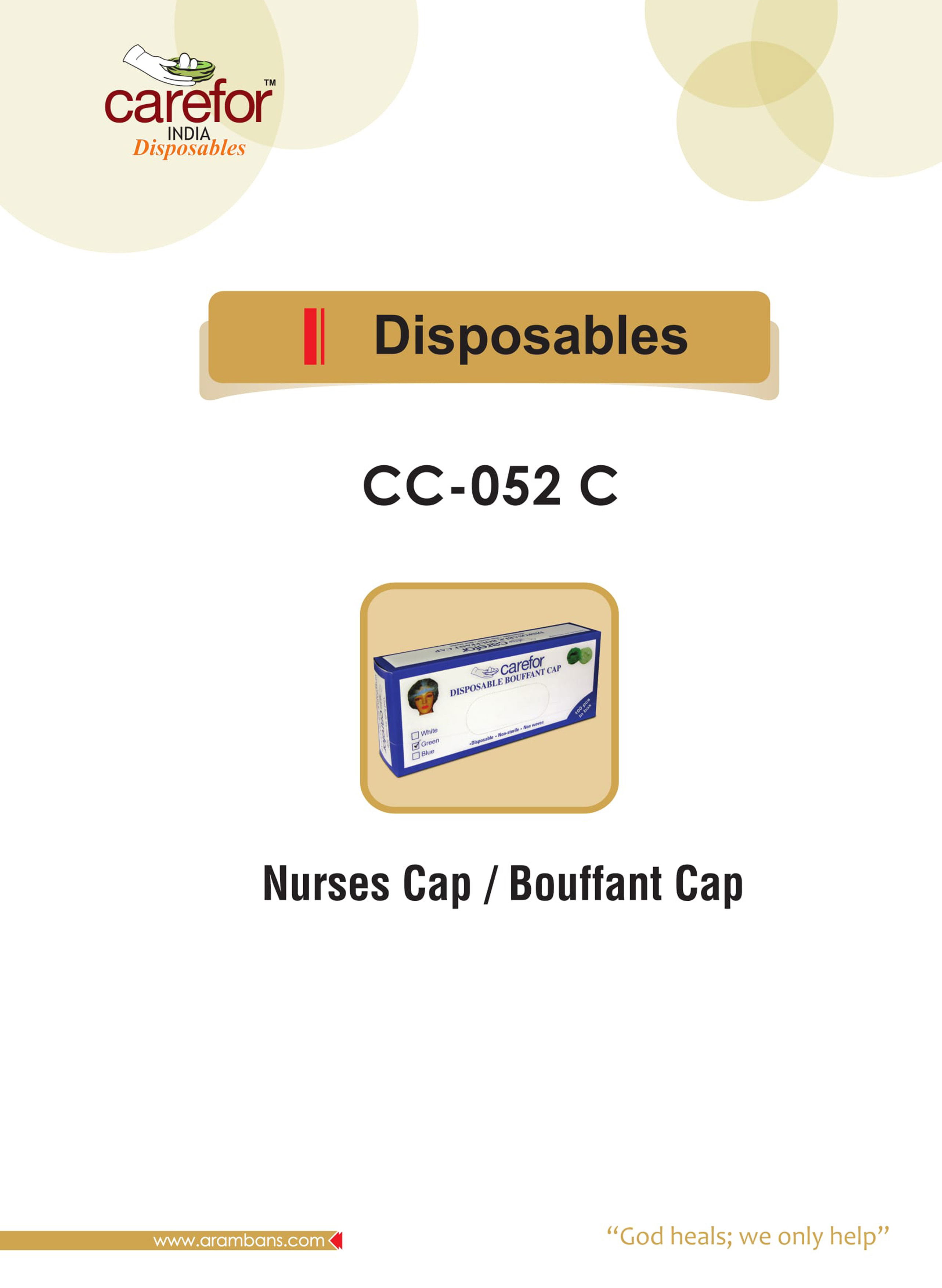 Carefor Nurses Cap - Arambans Exporters (Pvt) Ltd. | Medzell