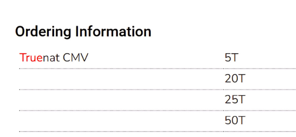 Truenat® CMV Cytomegalovirus Test Kits by Molbio Diagnostics