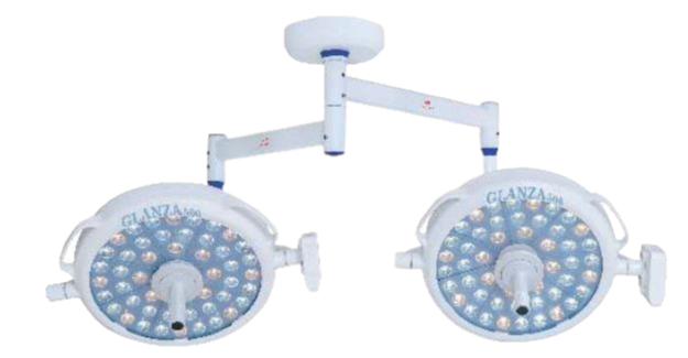 GLANZA 500 + 500 Twin - Ceiling-Mounted LED Surgical Lights | Balaji Surgical