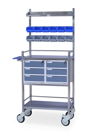 PMT 6071 Emergency Crash Cart Trolley - Complete S.S. - PMT Healthcare ...