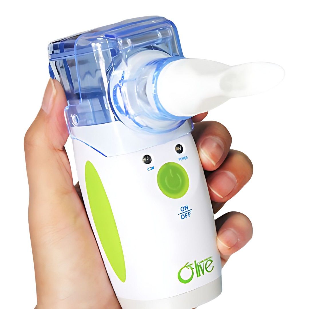 Portable Mesh Nebulizer Machine with Rechargeable Battery | Olive Nebulizer