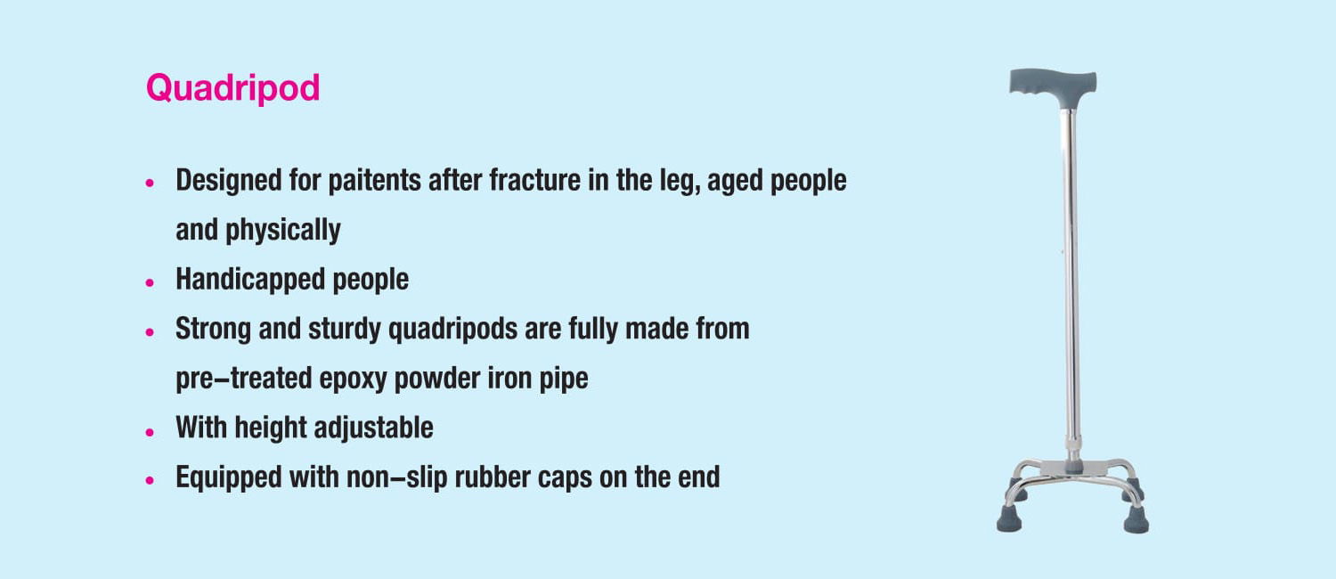 Quadripod - Walking Sticks - Arambans Exporters (Pvt) Ltd. | Medzell