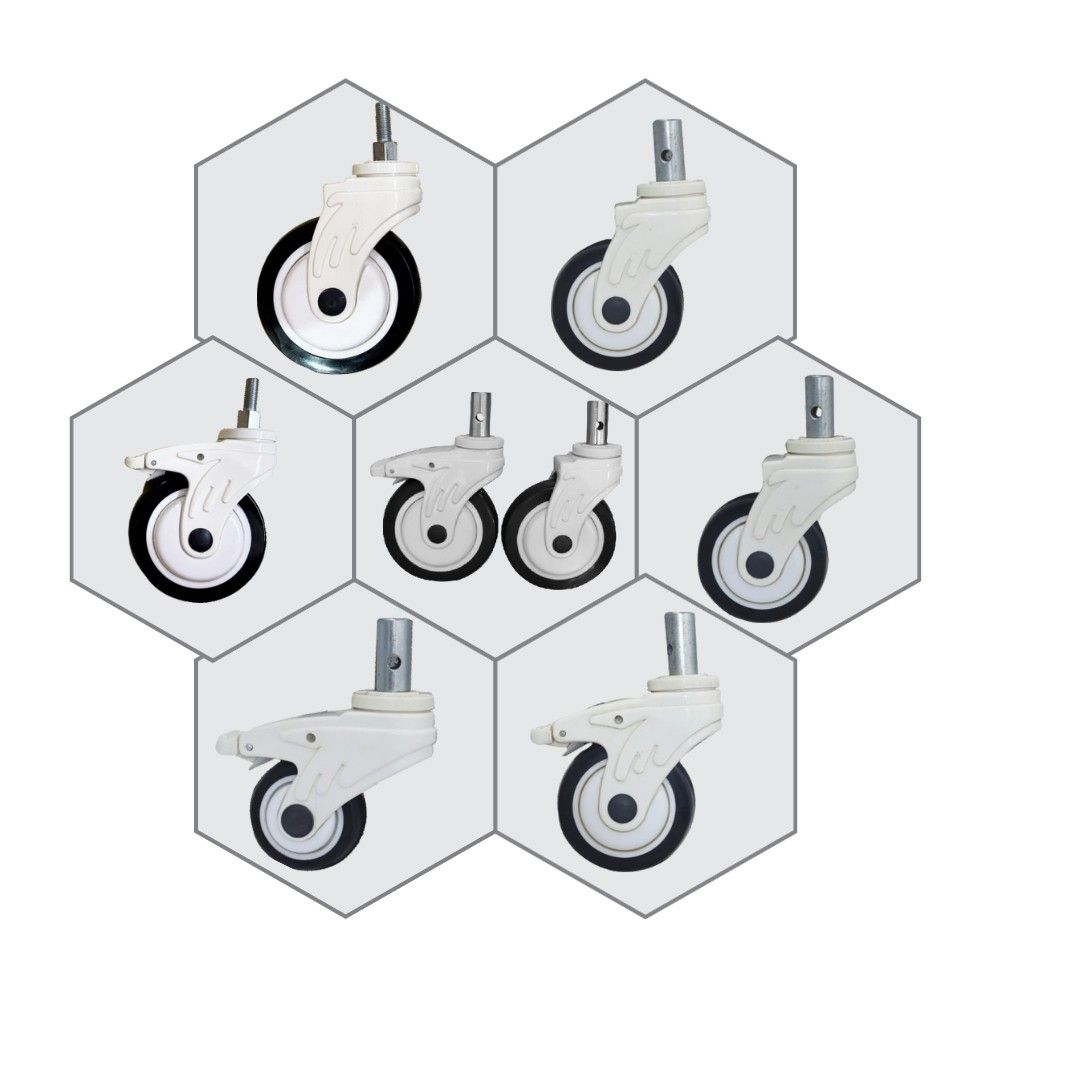 RCW Milky Nylon Wheel - Hospital Furniture & Equipment | RUNNER CASTERS ...