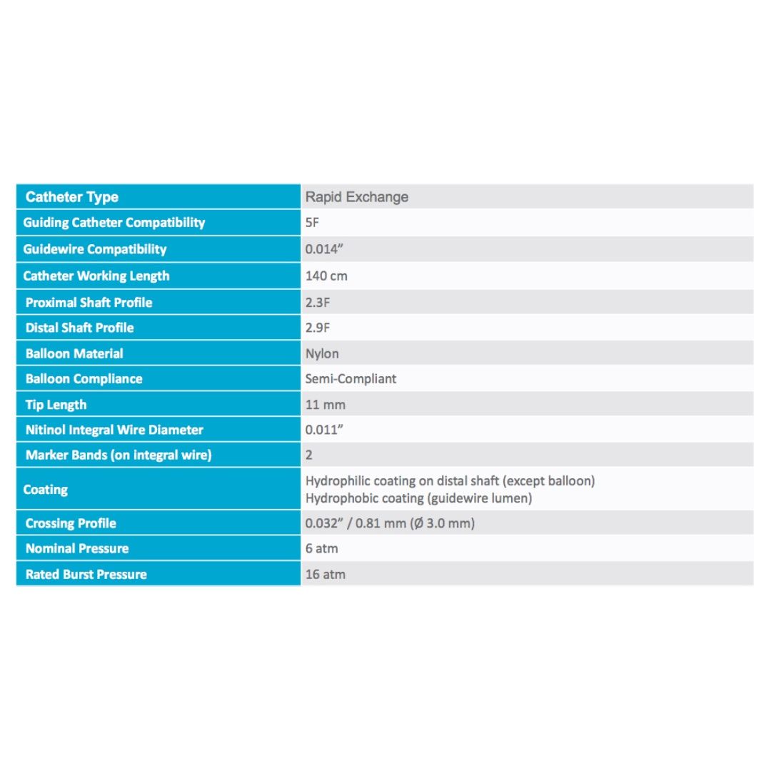 Scoreflex PTCA Balloon Catheters - Dilation Angioplasty | Innvolution ...