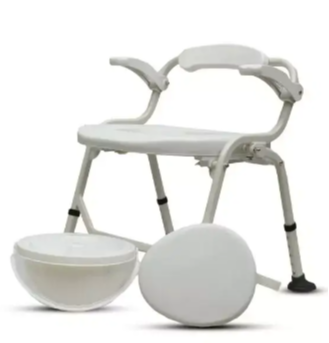 Medemove Deluxe Commode Chair with Armrest Soft Cushion - Medequip ...